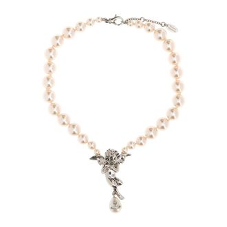 Vivienne Westwood Putti Gro&szlig;e Perlenkette - - Accessories - Damen - Wei&szlig; - ONE SIZE