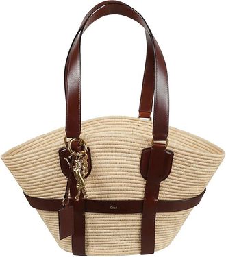 Chlo&eacute; Femme, Sacs, Beige, Taille: ONE Size Kerala 25 Basket Bag