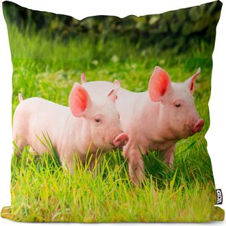 Void Watches Ferkel Garten Kissenbezug Kissenhülle Sofakissen Kissen Deko Outdoor-Kissen Dekokissen, Kissen Größe:50 x 50 cm