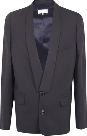 Maison Margiela Minimal Collar Wollblazer - - Suits - Herren - Braun - M