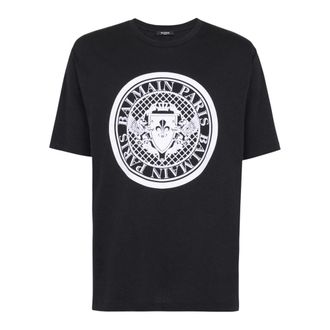 Balmain M&uuml;nz T-shirt - - Tops - Herren - Schwarzk - S