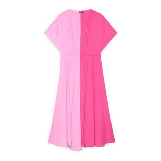 Fiorella Rubino Colorblock-Maxikleid - - Dresses - Damen - Rosa - S