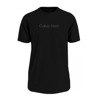 Calvin Klein Logo Rundhals-T-Shirt - - Tops - Herren - Schwarzk - S