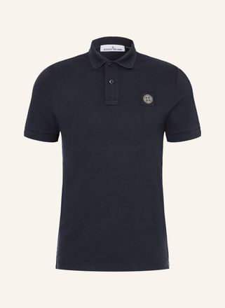 Stone Island Piqu&eacute;-Poloshirt blau