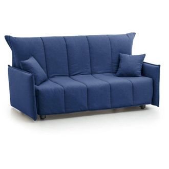 Talamo Italia Schlafsofa Allyson, 3-Sitzer-Sofa, 100% Made in Italy, Wohnzimmersofa mit Trolley-&Ouml;ffnung, aus gepolstertem Stoff, mit Standard-Armlehnen, Cm