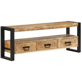 vidaXL TV-Schrank 120x30x45 cm Massivholz Mango - Vidaxl