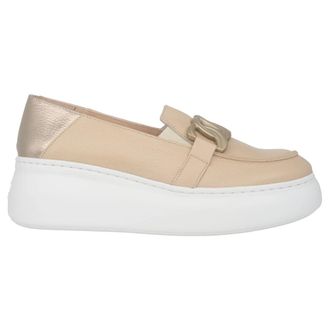 Wonders Stilvolle Damen Loafer Keilabs&auml;tze - - Shoes - Damen - Beige - 41 EU
