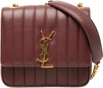 Saint Laurent Sac bandouli&egrave;re Vicky Pre-owned - Femme - Pre-owned - Rouge - Taille: ONE Size
