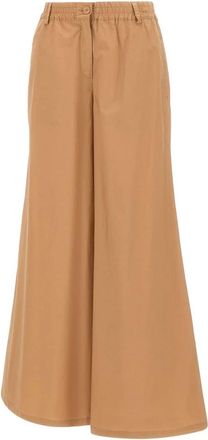Kaos Kaos, Femme, Pantalons, Brun, Taille: 36 FR Pantalon Palazzo Large