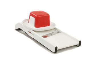 Tupperware K&uuml;chenstar 17576 Gem&uuml;sehobel f&uuml;r Junior-Koch, Reibe wei&szlig; und rot