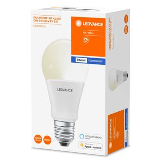 Osram Smart+ Bluetooth Parathom Birnenformlampe 9 Watt E27 matt CLA60 dimmbar