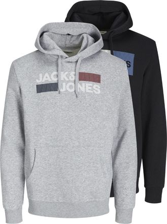 Jack & Jones JJECORP Logo Sweat Hood 2PK MP