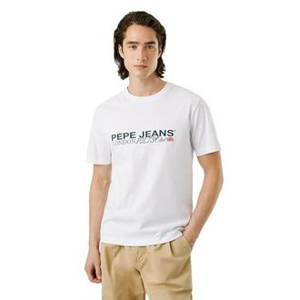 Pepe Jeans London Matthew Tee T-Shirt, Blanc (Blanc), M Homme