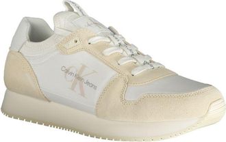 Calvin Klein Colour-Block Recycled Polyester Sneaker - White