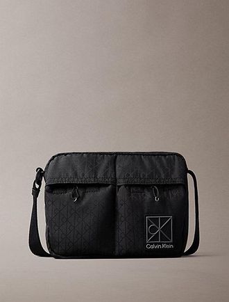Calvin Klein Wasserabweisende Crossbody-kameratasche Aus Ripstop - Black - Herren - Einheitsgr&ouml;&szlig;e