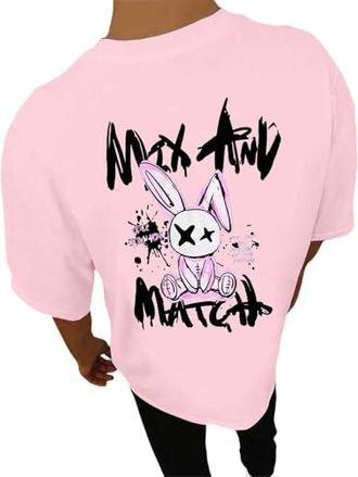 Generic T-shirt pour homme - Dos imprim&eacute; - T-shirt d&eacute;t&eacute; &agrave; manches courtes - T-shirt tendance - Style r&eacute;tro - Chemise d&eacute;contract&eacute;e pour gar&ccedil;on - Col rond - Gra