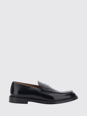 Doucal's Mocassins Penny en cuir de veau bross&eacute; avec barrette