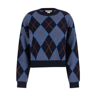 Twinset Pull Jacquard Diamant - Femme - Pulls - Multicolore - Taille: 36/38 FR