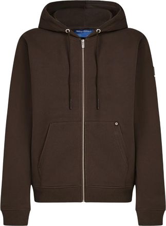 Karl Lagerfeld Kapuzenjacke mit Patch - Braun