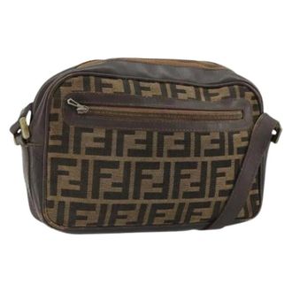 Fendi Pre-owned Zucca Canvas Shoulder Bag - - Pre-owned - Damen - Braun - ONE SIZE