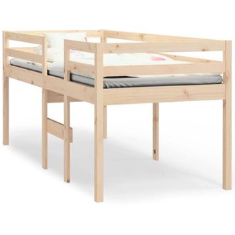 vidaXL Hochbett 90x190 cm Massivholz Kiefer Vidaxl