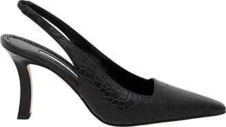 Manolo Blahnik Femme, Chaussures, Noir, Taille: 38 EU Escarpins Moirasli