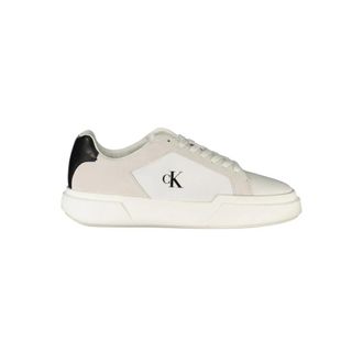 Calvin Klein Bianco Leder Sneaker - - Shoes - Herren - Mehrfarbig - 44 EU