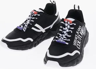 Versace JEANS COUTURE Fabric ATOM Sneakers with Printed Contrasting size 41