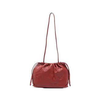 SOEUR Suzette Drawstring Leather Shoulder Bag