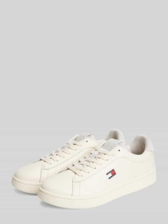 Tommy Jeans Sneaker aus echtem Leder mit Logo-Print