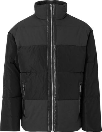 Karl Lagerfeld Homme, Vestes, Noir, Taille: 2XL Veste &agrave; texture contrast&eacute;e avec col montant