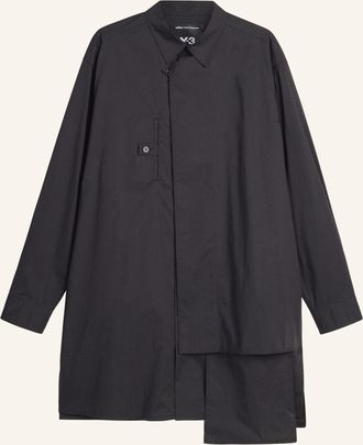 Yohji Yamamoto Y-3 Adaptive Baumwollhemd schwarz
