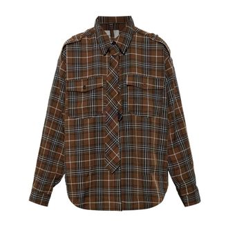 Gestuz Gzaleya Kariertes Hemd - - Blouses & Shirts - Damen - Braun - XS
