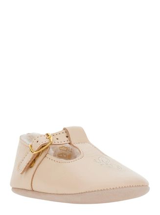 Chlo&eacute; Gore-Tex Mary Jane Flat - Beige