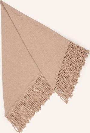 Monari Monari Dreieckstuch Mit Glitzergarn beige