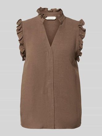 Selected Regular Fit Blusentop aus Viskose-Leinen-Mix Modell VIVA