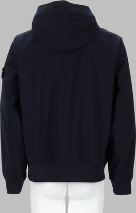 Stone Island Technical Stretch Hooded Jacket - Blue