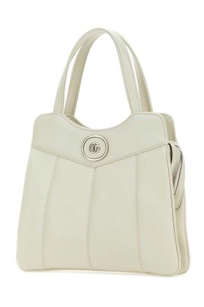 Gucci Womens Chalk Leather Small Petite Gg Handbag 9022 Borse A Mano Bag