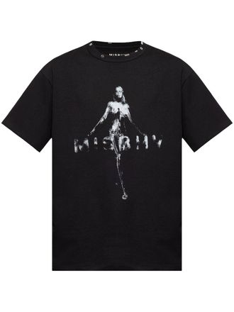 Misbhv T-Shirt mit Logo-Print - Schwarz