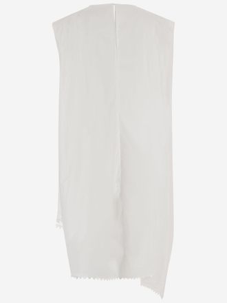 Jacquemus Womens Dress Layered Cotton White