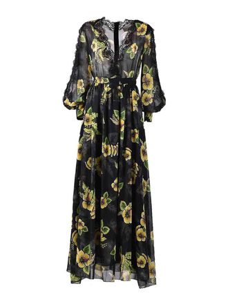 Ermanno Scervino Robe Au Genou - Noir