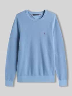 Tommy Hilfiger Regular Fit Strickpullover aus reiner Baumwolle
