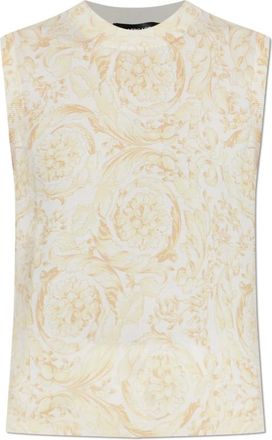 Versace Femme, Tops, Jaune, Taille: 40 FR Blouses