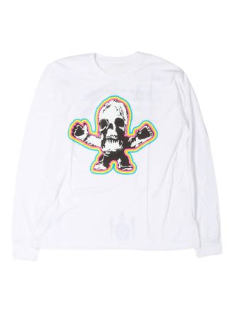 Chrome Hearts t-shirt FOTI Scroll &agrave; manches longues - Blanc