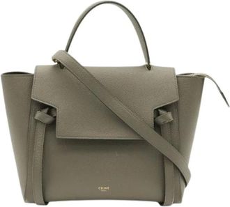 Celine Pre-owned Sac Ceinture Micro Cuir Sac 2Ways - Femme - Pre-owned - Gris - Taille: ONE Size