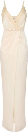 Elisabetta Franchi Femme, Robes, Beige, Taille: 36 FR Elisabetta Franchi Robes
