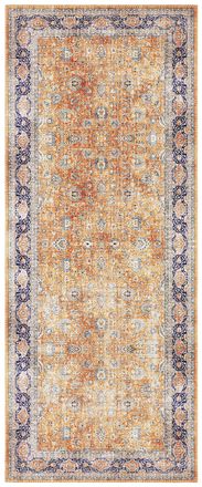 Elle Elle Decoration Keshan Maschad Orientalischer Teppich - Kurzflor Vintage-Look Orientalisch Orient Klassischer Orientteppich f&uuml;r Wohnzimmer Esszimmer F