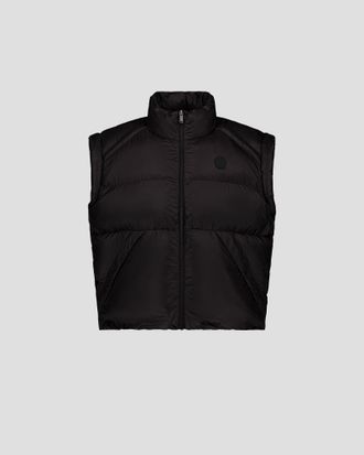 Jott Doudoune courte oversize sans manches Noir Lyna - Taille XS