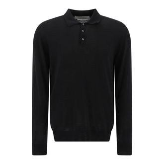Golden Goose Schwarzes Poloshirt Aw25 - - Tops - Herren - Schwarzk - M