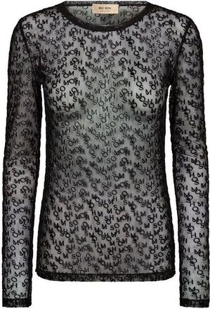 Mos Mosh Langarmshirt MMLoretta Mono Mesh